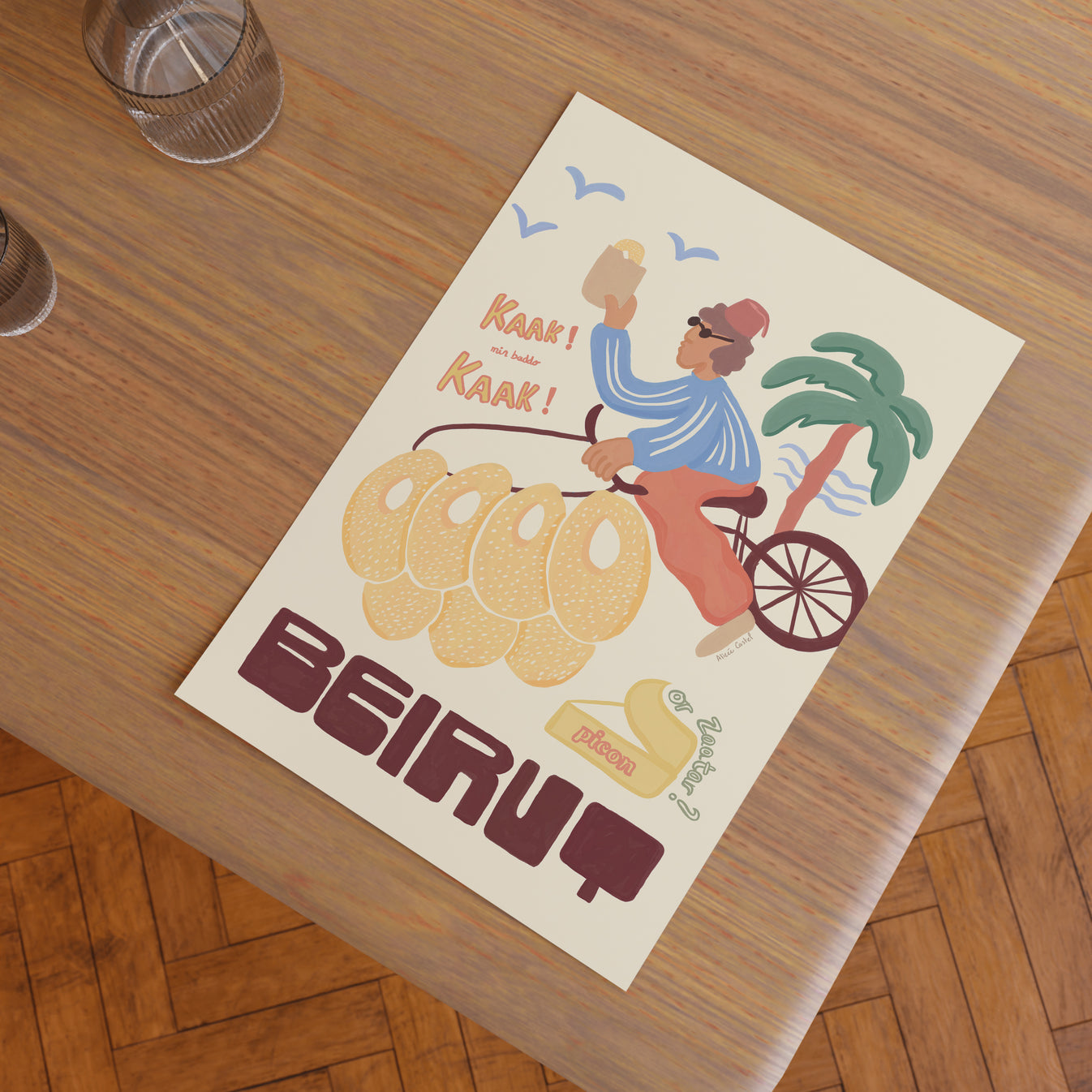 Kaak Picon or Zaatar Art Print | Alizée Castel – Alizee Castel