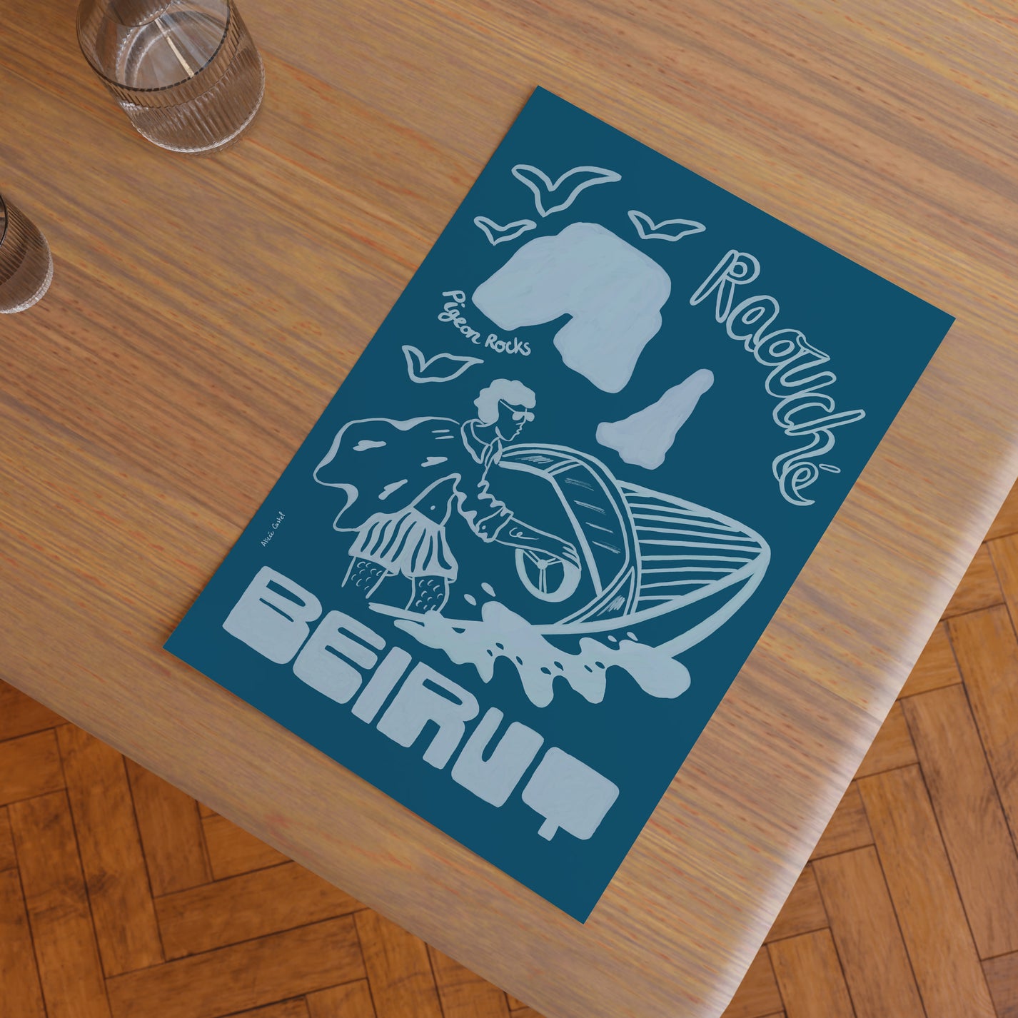 Raouche Art Print | Alizée Castel – Alizee Castel