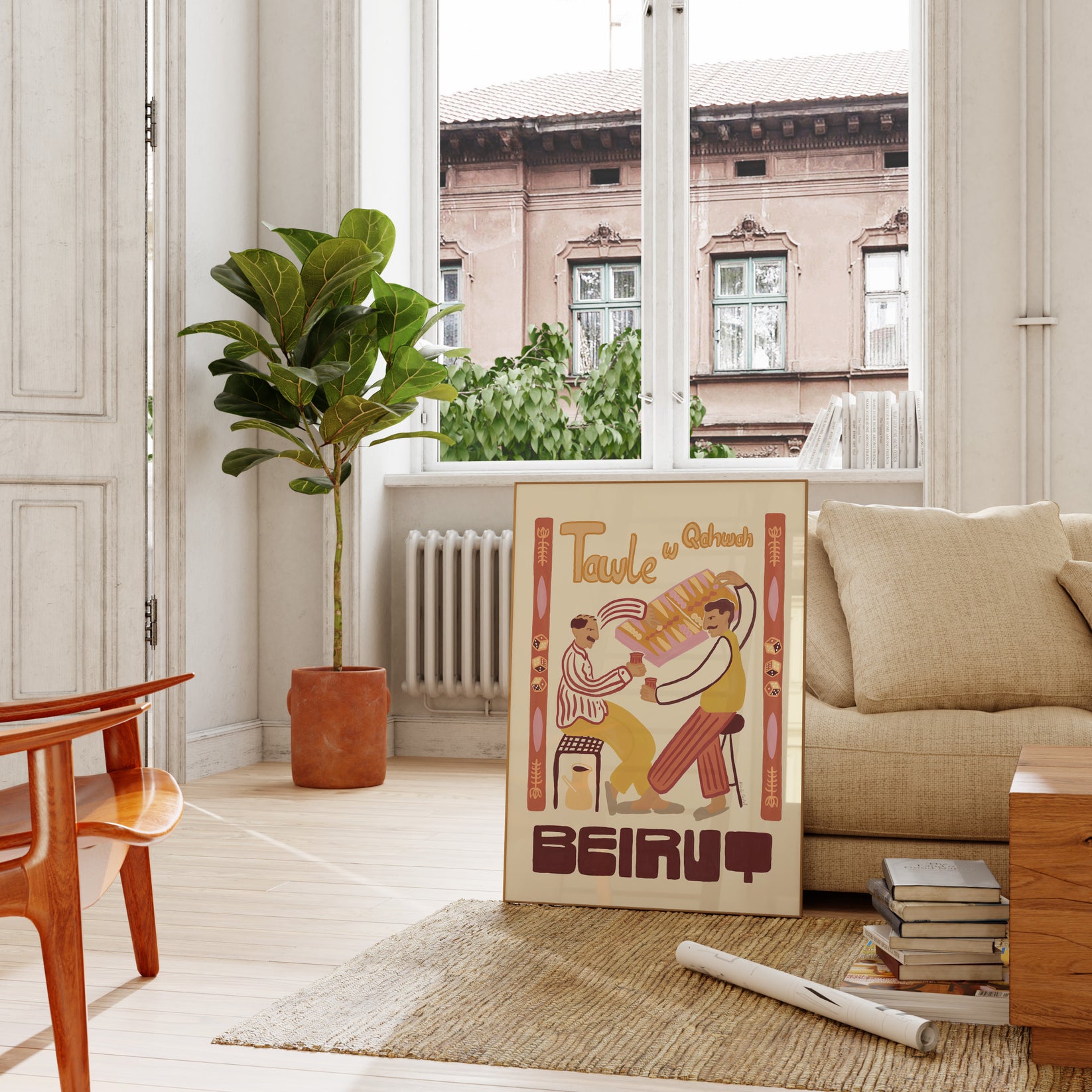 Tawle w qahwah Art Print | Alizée Castel – Alizee Castel